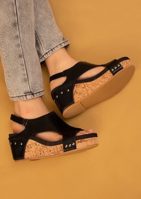 HANNAH THICK SOLE ROMAN WEDGES - PLATFORMS - Walmart.com