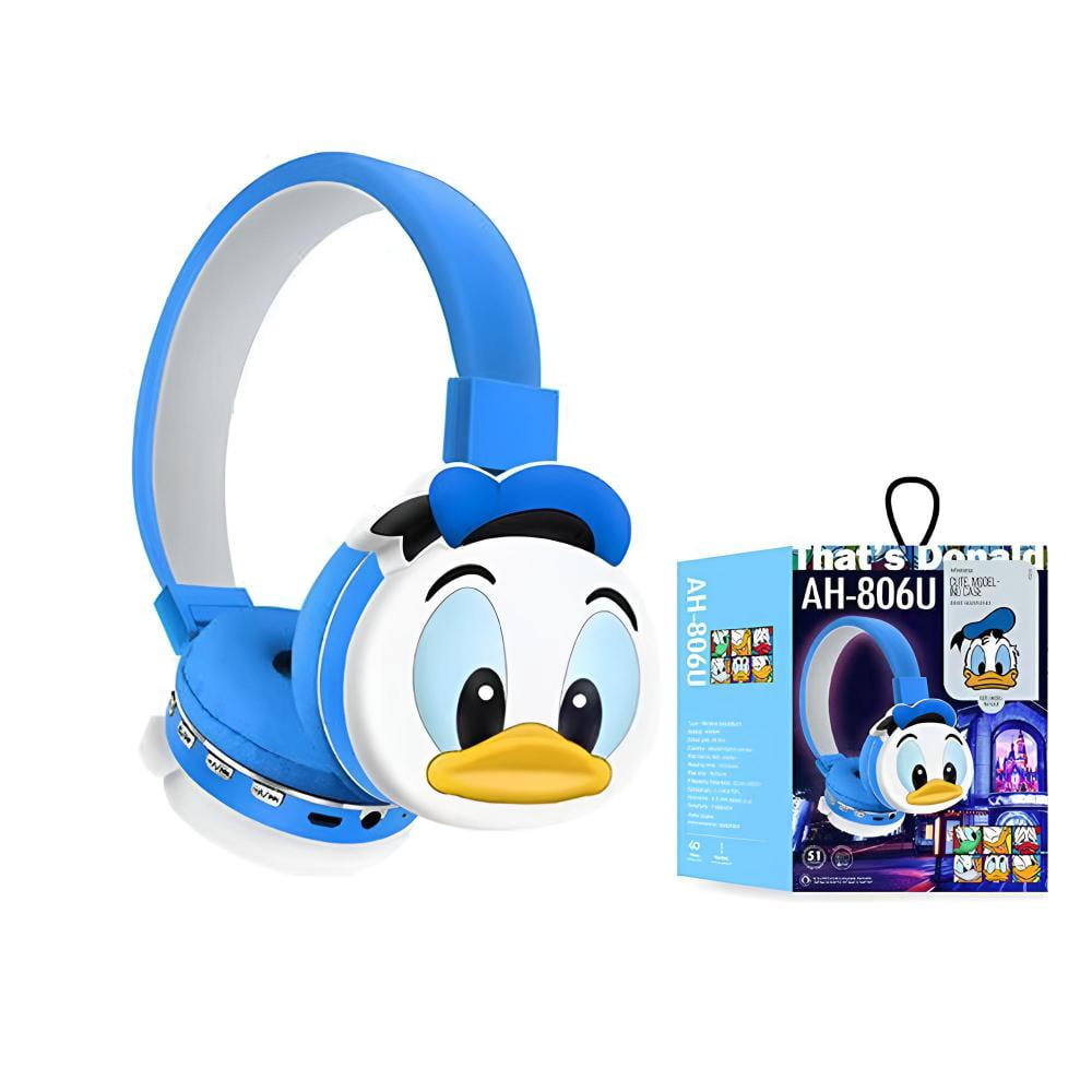 HANNTAOO Cute Cartoon Donald Duck Wireless Bluetooth Headphones with ...