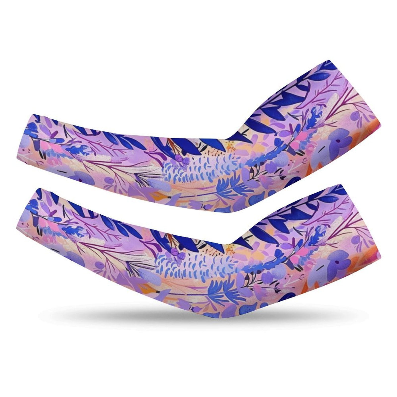 HANSHB Lavender Garden Design 64 Arm Sleeves with Thumb Hole, UV Sun ...