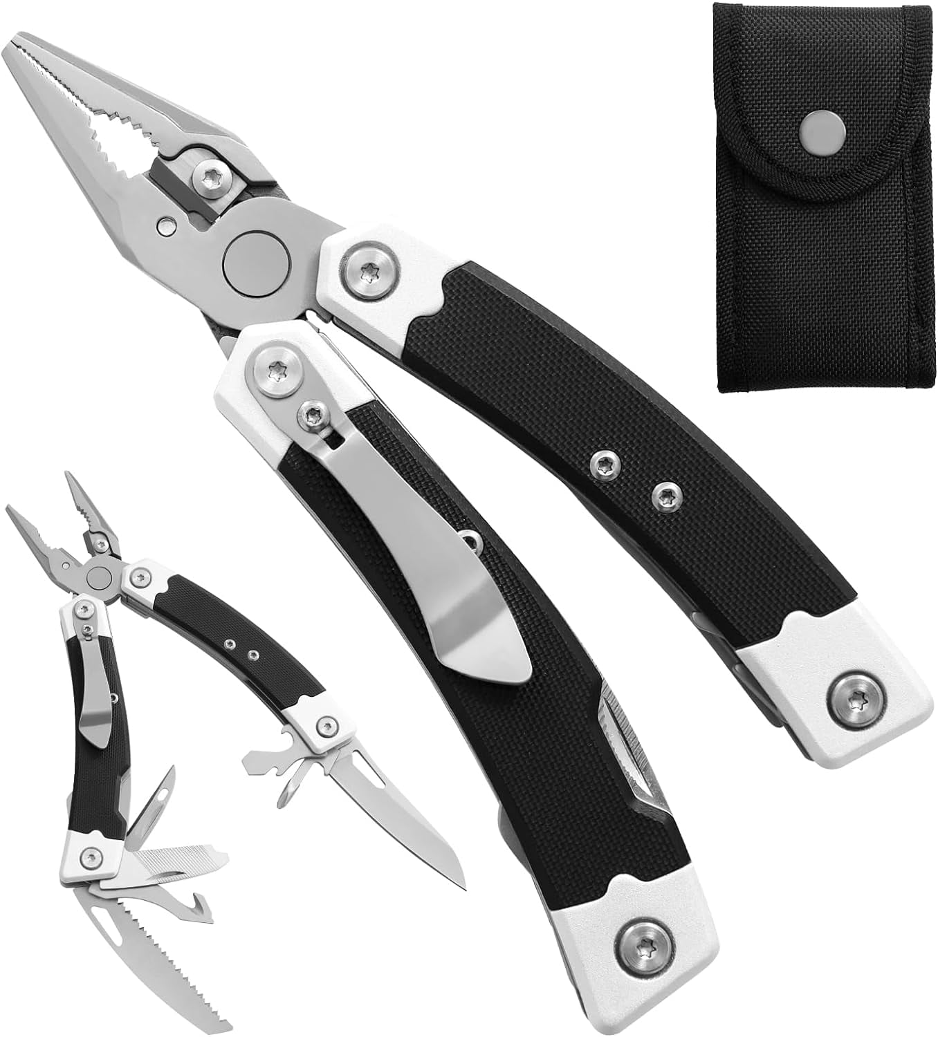 HANSHI G10 Handle Multitool Pliers with YG10 Tungsten Steel Replaceable ...