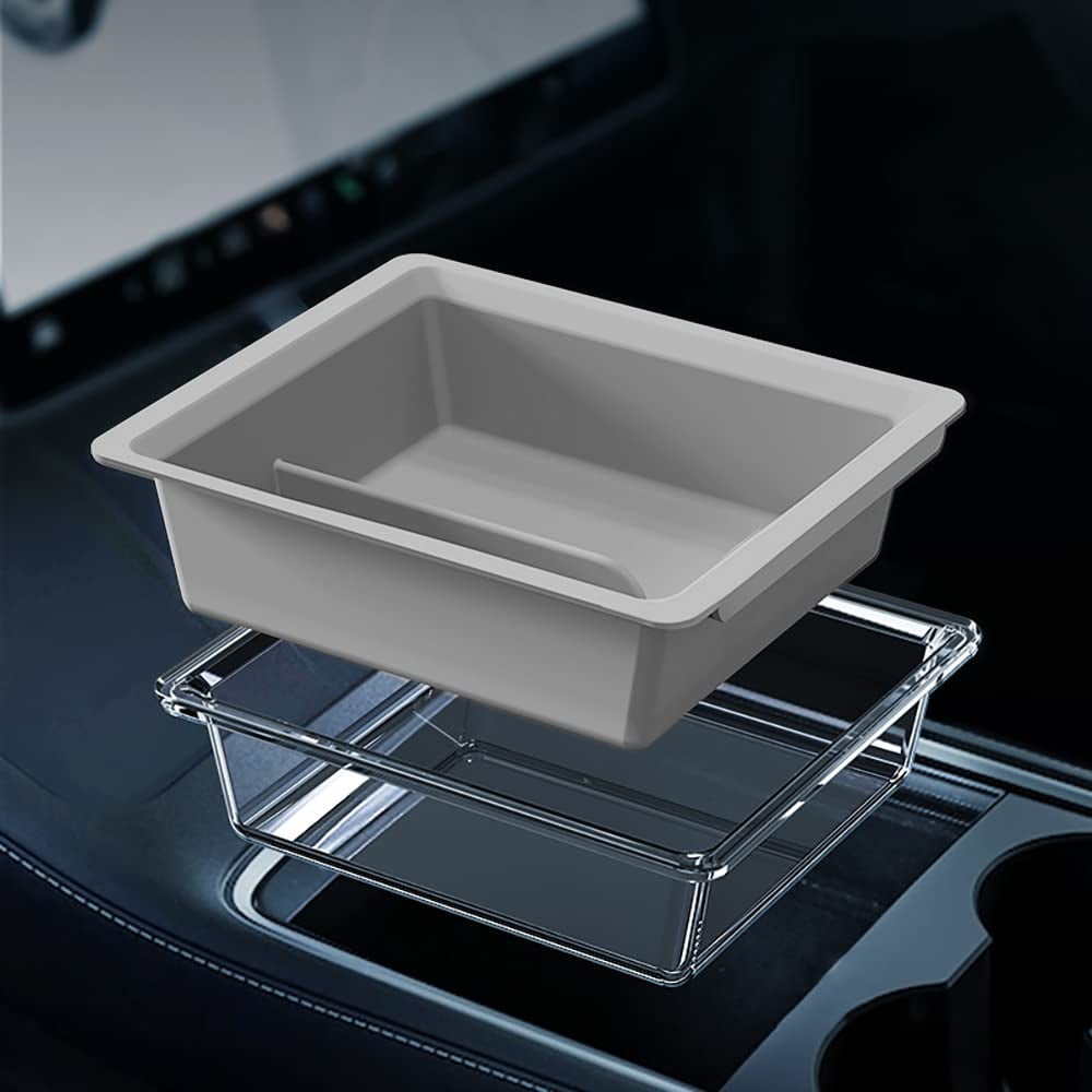 HANSSHOW Tesla Center Console CM31 Organizer Tray for Tesla Model 3/Y ...