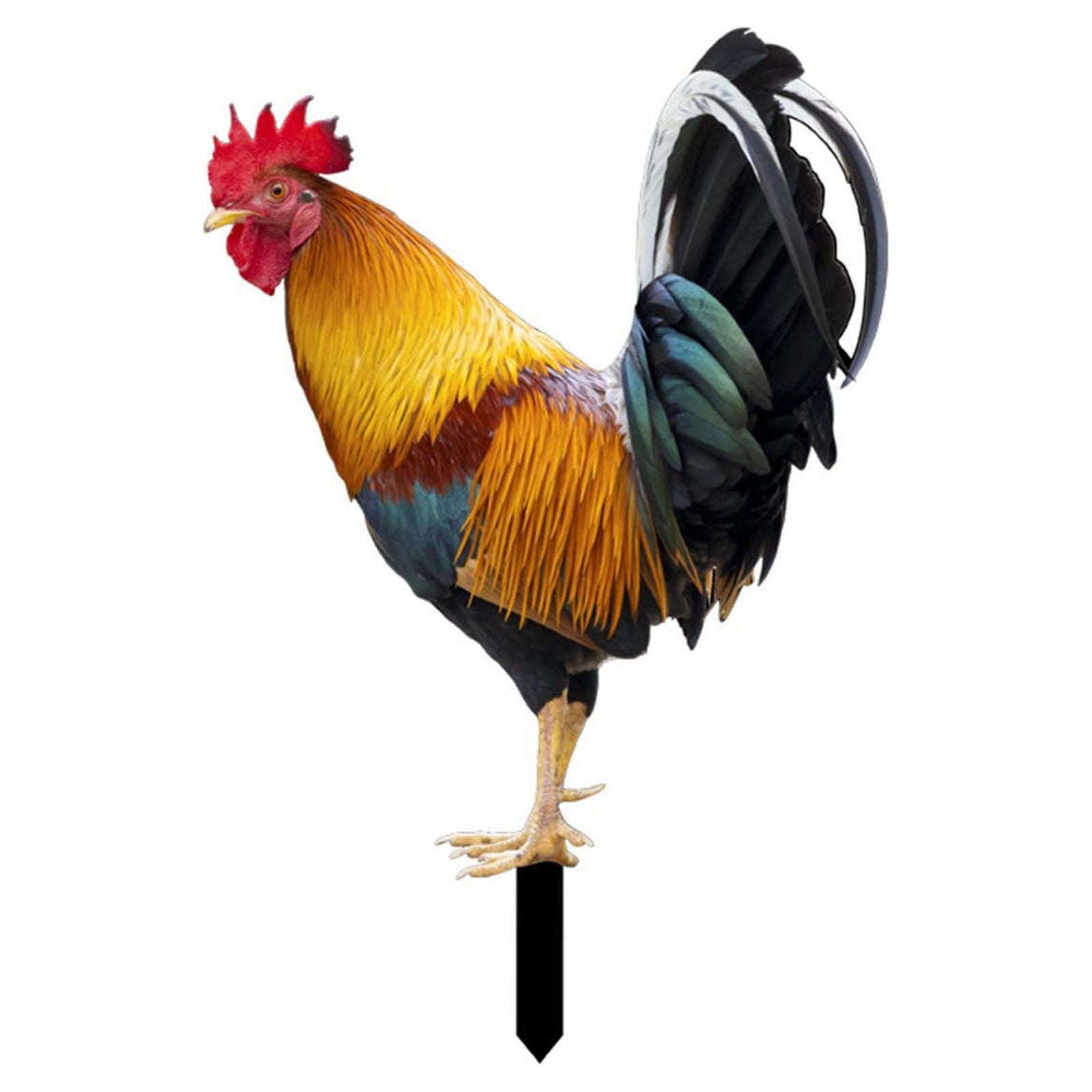 HANXIULIN Acrylic Rooster Garden Statues & Sculptures Garden Courtyard ...