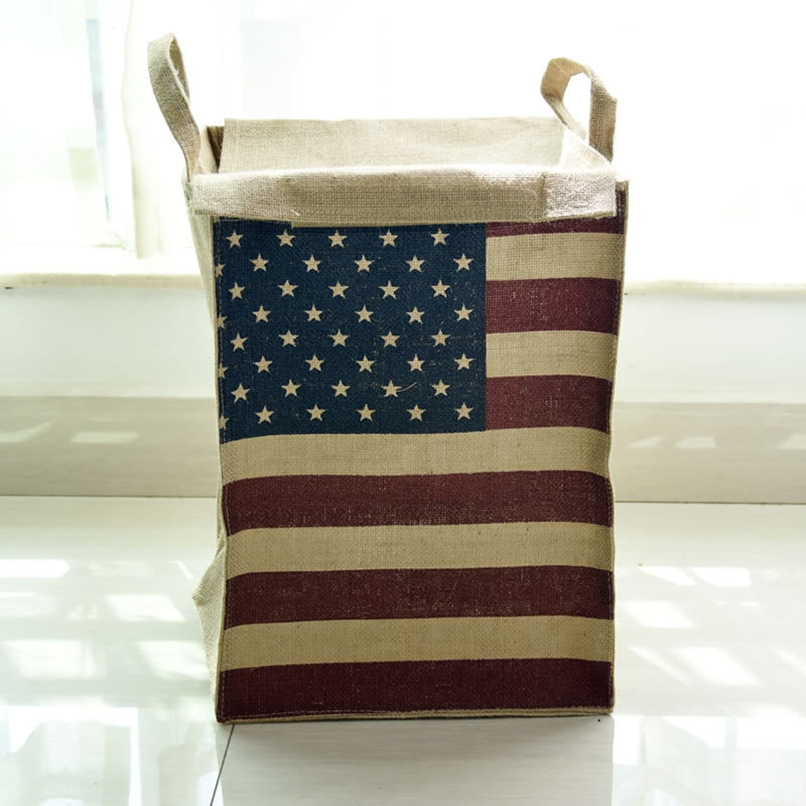 HANXIULIN Jute Storage Box Home Debris Organizational Storage Bag ...