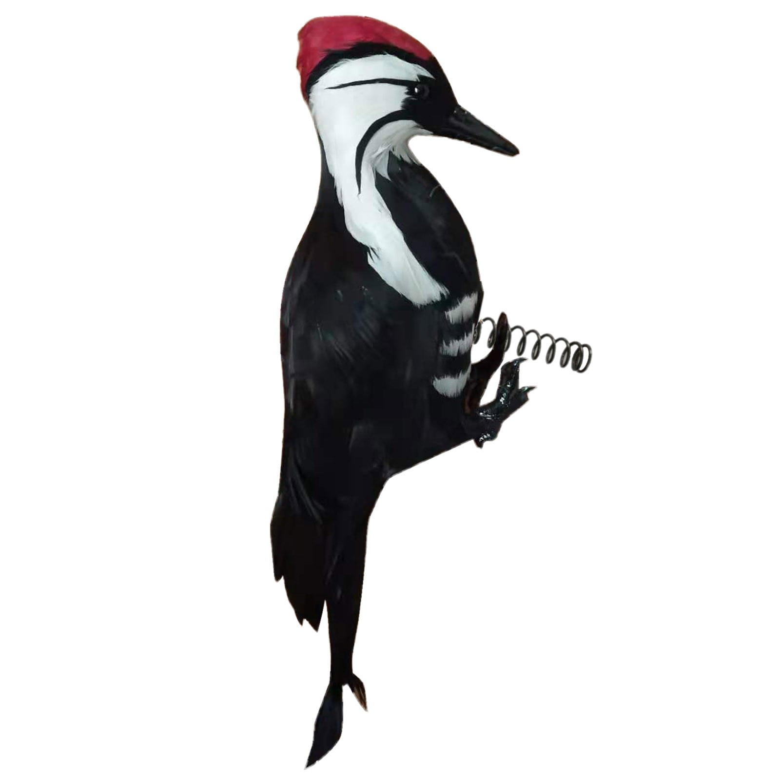 HANXIULIN Lifelike Plastic Woodpecke With Real Feather, Woodpecker ...
