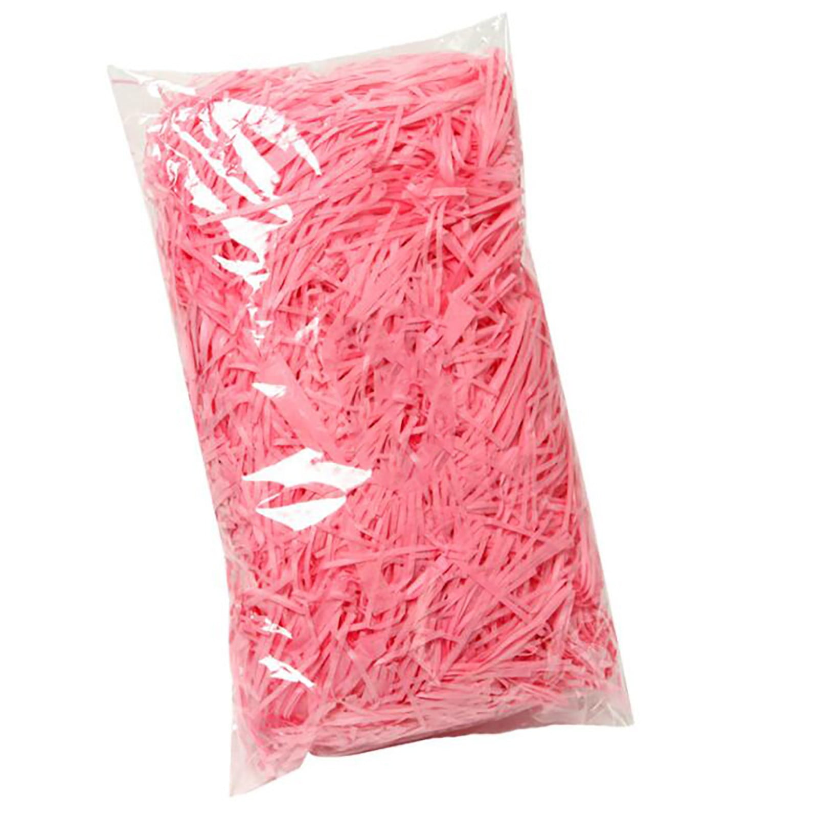 HANXIULIN Pink Raffia Paper Shreds & Strands Shredded Crinkle Confetti ...