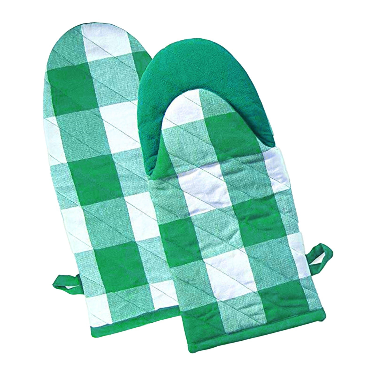 HANXIULIN Set Of 2 Oven Mitts Kitchen Microwave Mitts Heat Oven Mittens ...