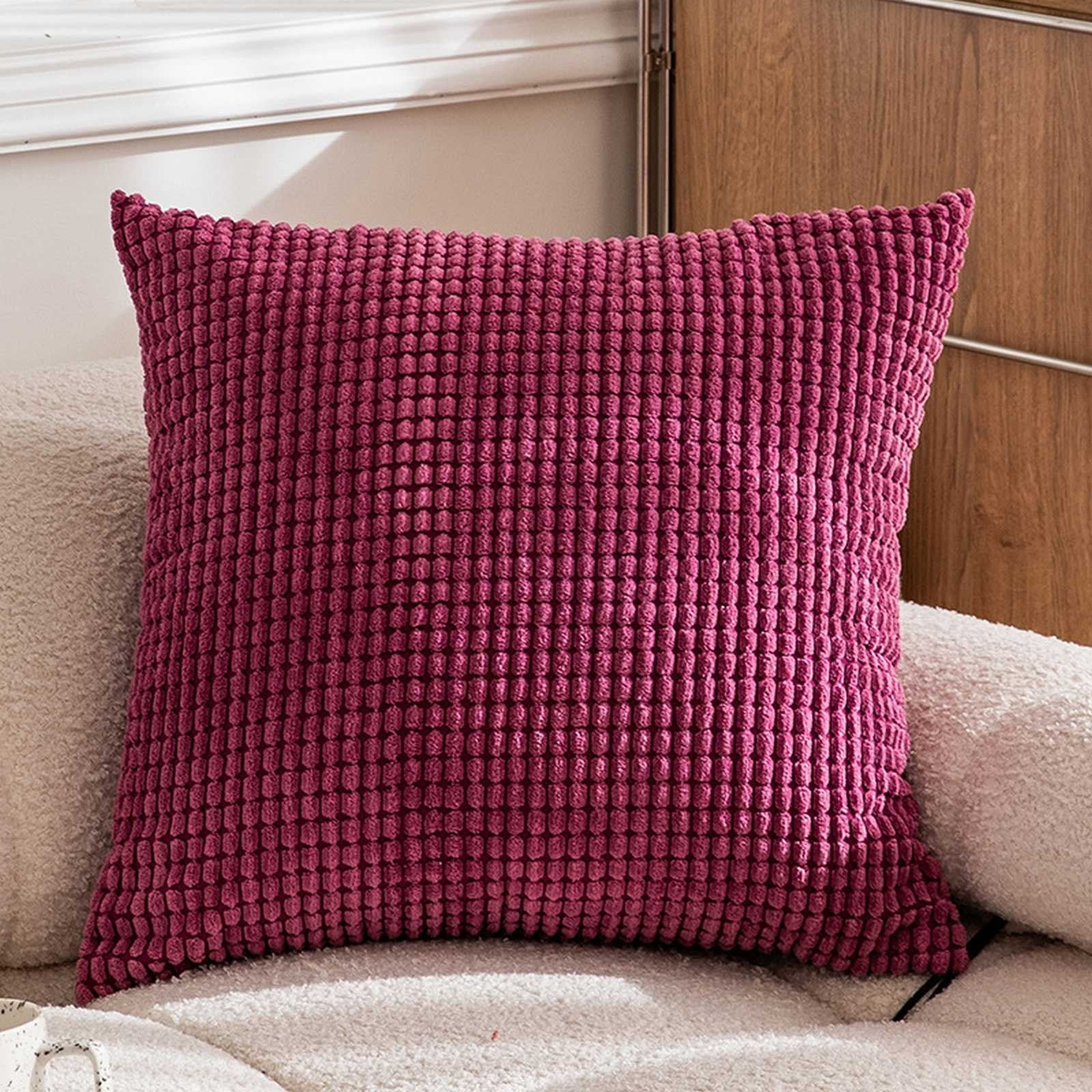 HANXIULIN Spring Set Of 2 Corduroy Striped Cushion Covers 24X24 Inch ...
