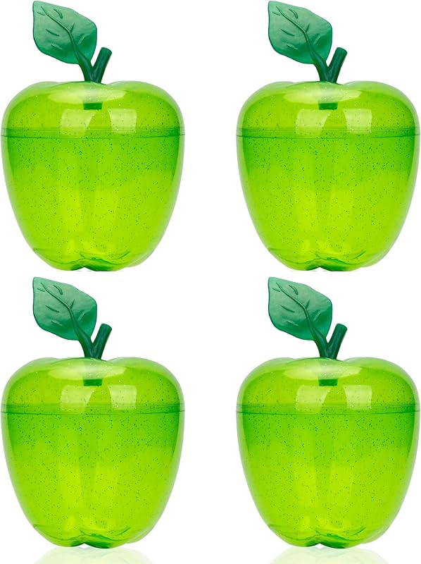 HANZE Large Clear Apple Container, Apple Shaped Candy Toy Filling ...