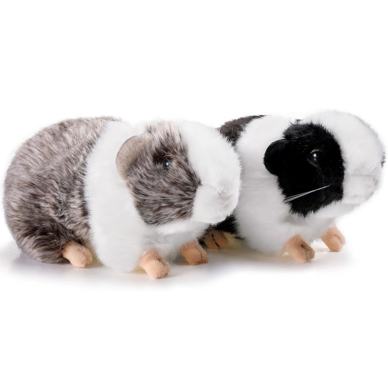 HAO 2PCS Cuddly Big Soft Plush Realistic Guinea Pig Stuffed Animals Toy ...