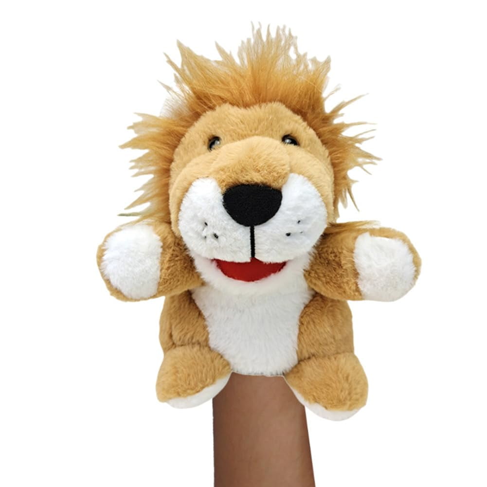 HAO Animal Hand Puppets with Movable Mouth Plush Zebra Stuffed Animal ...
