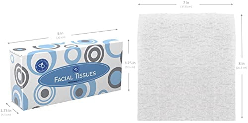 HAO Facial Tissues [Home and Business] 100 Count Box Standard 2-ply ...