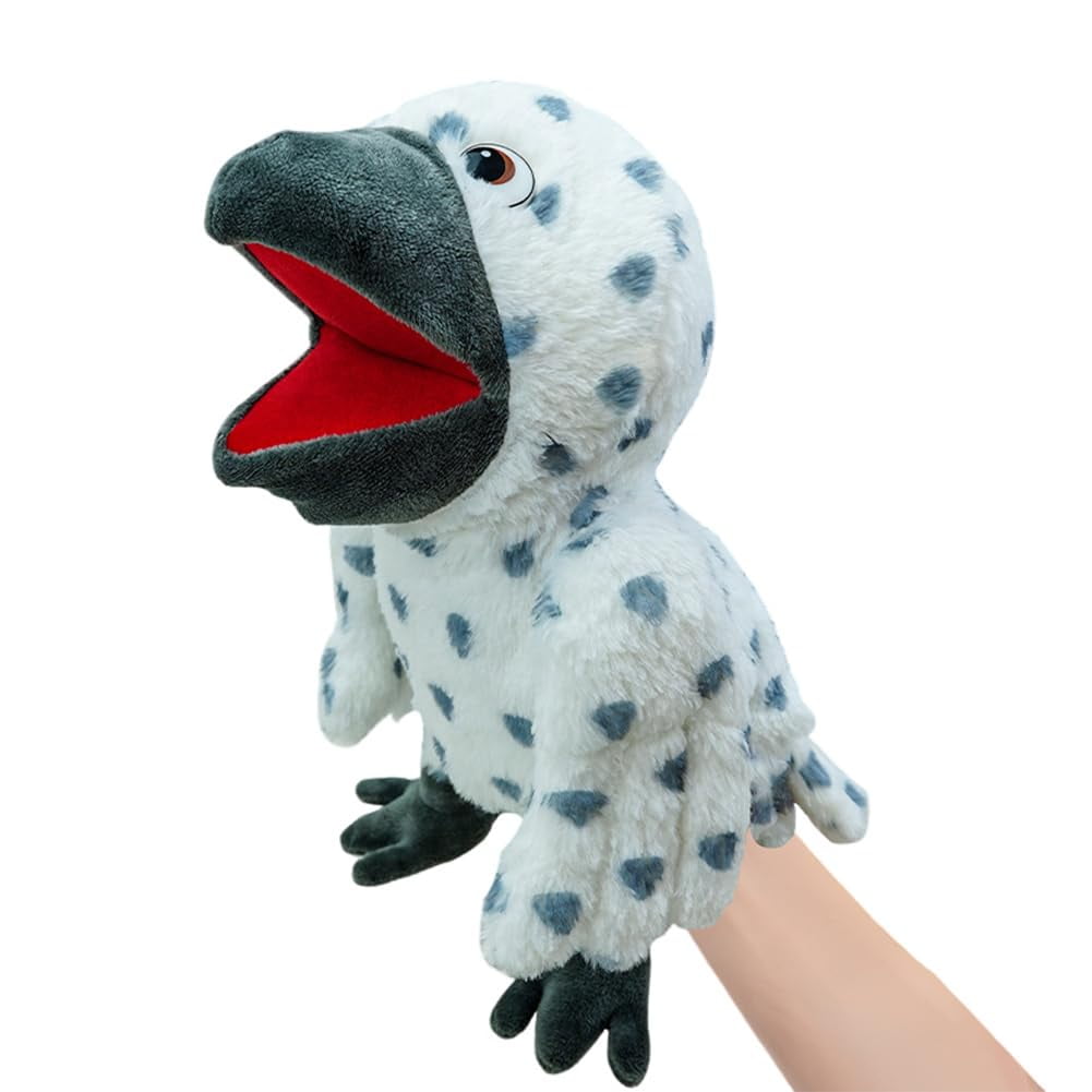 HAO Plush Bird Hand Puppets with Movable Mouth Zoo Animal Plush Puppets ...