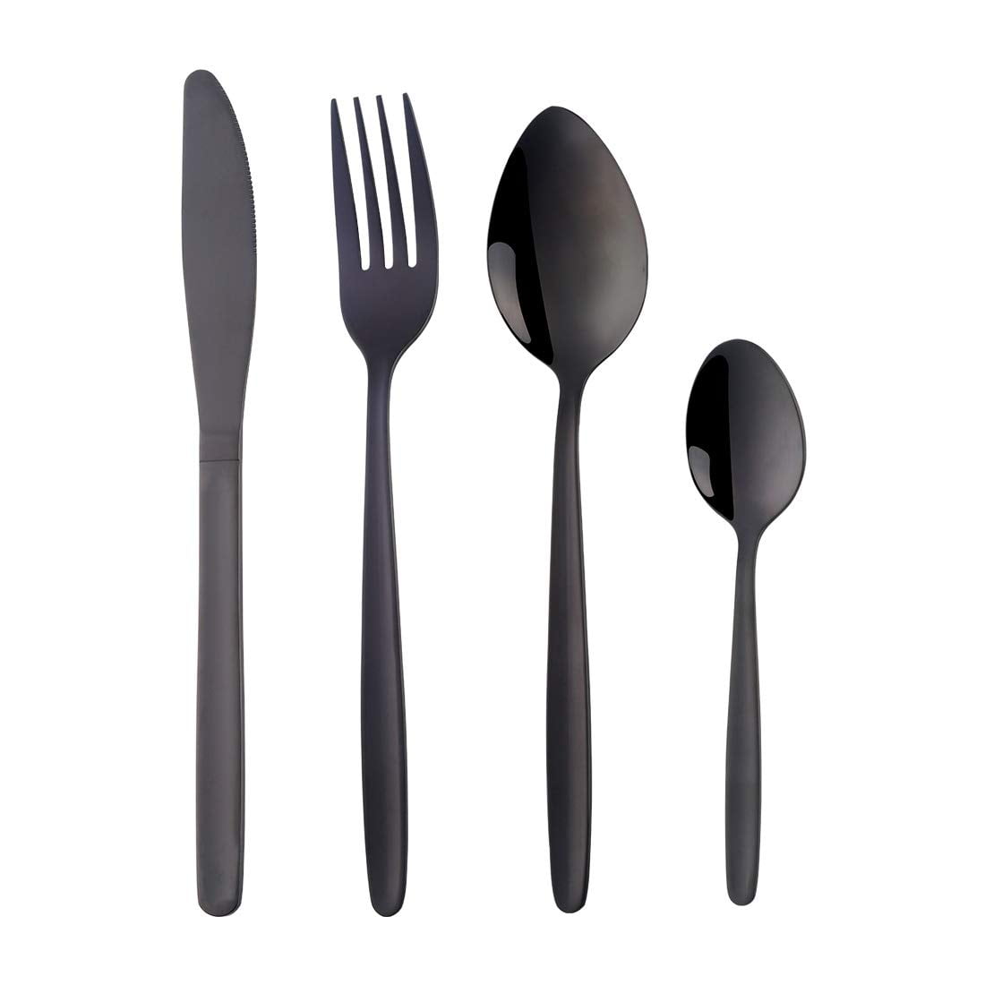 HAO Purple Silverware Flatware Set, 16-Piece Light Weight Stainless ...