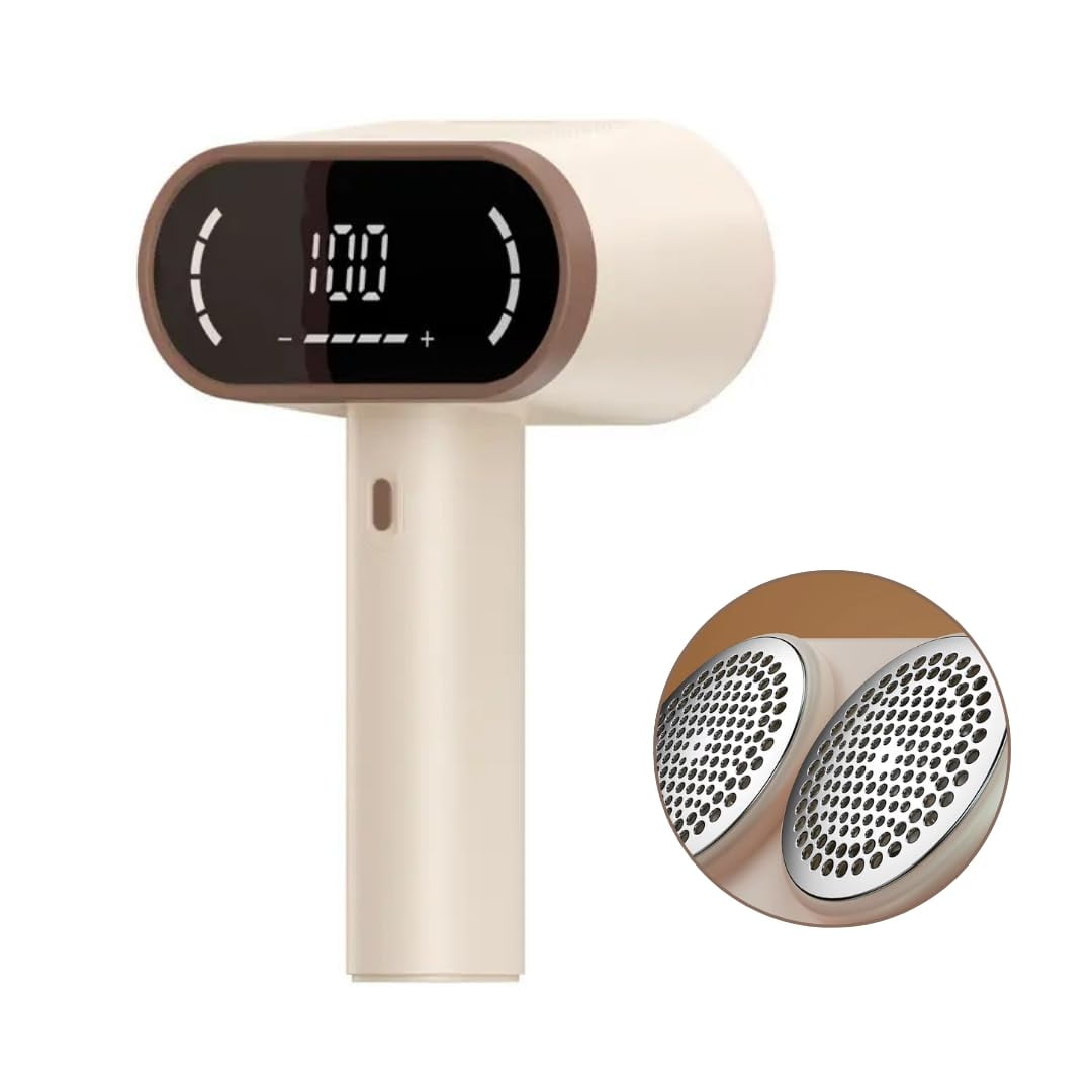 HAO Rechargeable Lint Shaver for Clothes, Dual Motor Fabric Shaver ...