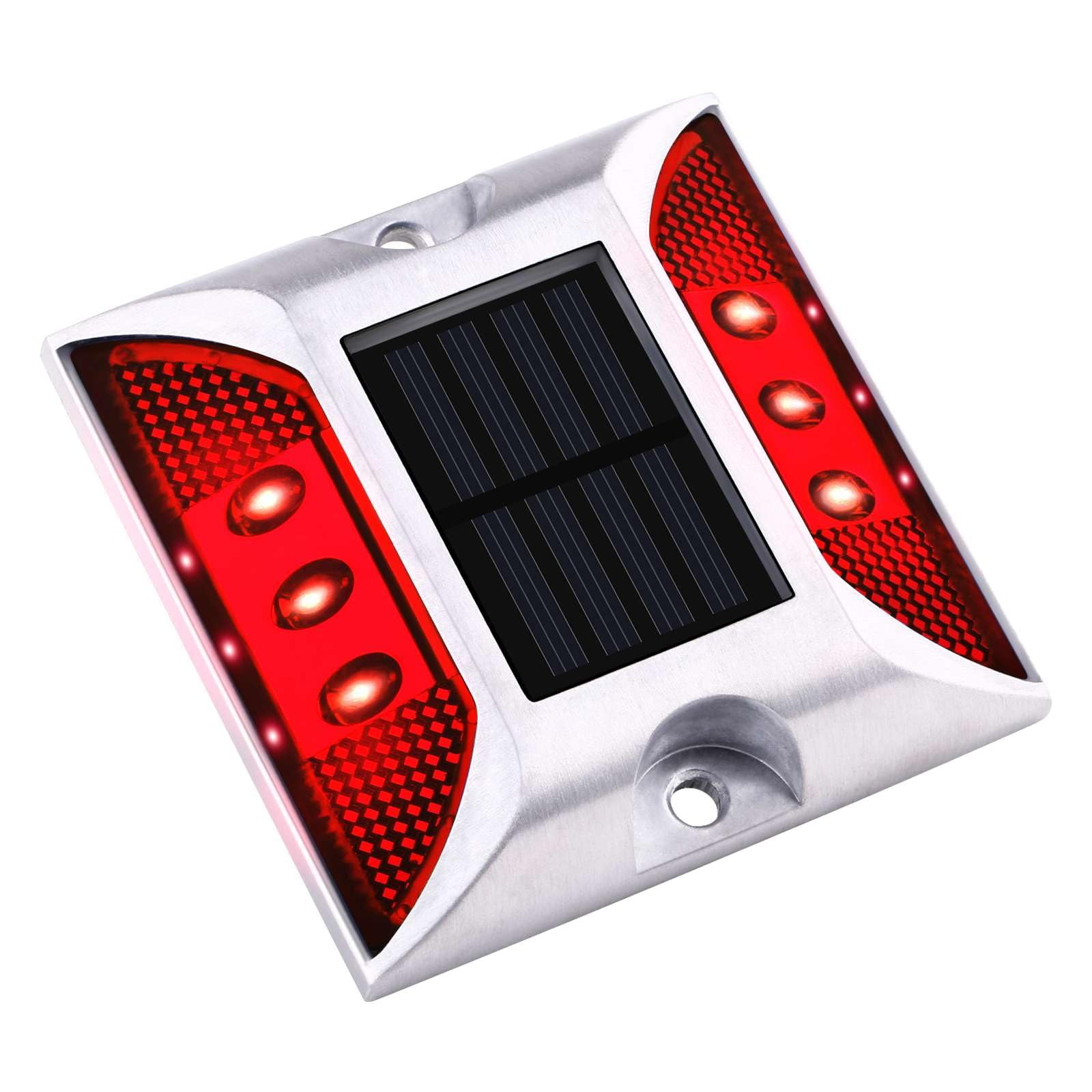 HAO Solar Dock Lights - IP68 Waterproof Outdoor Warning Step Lights ...