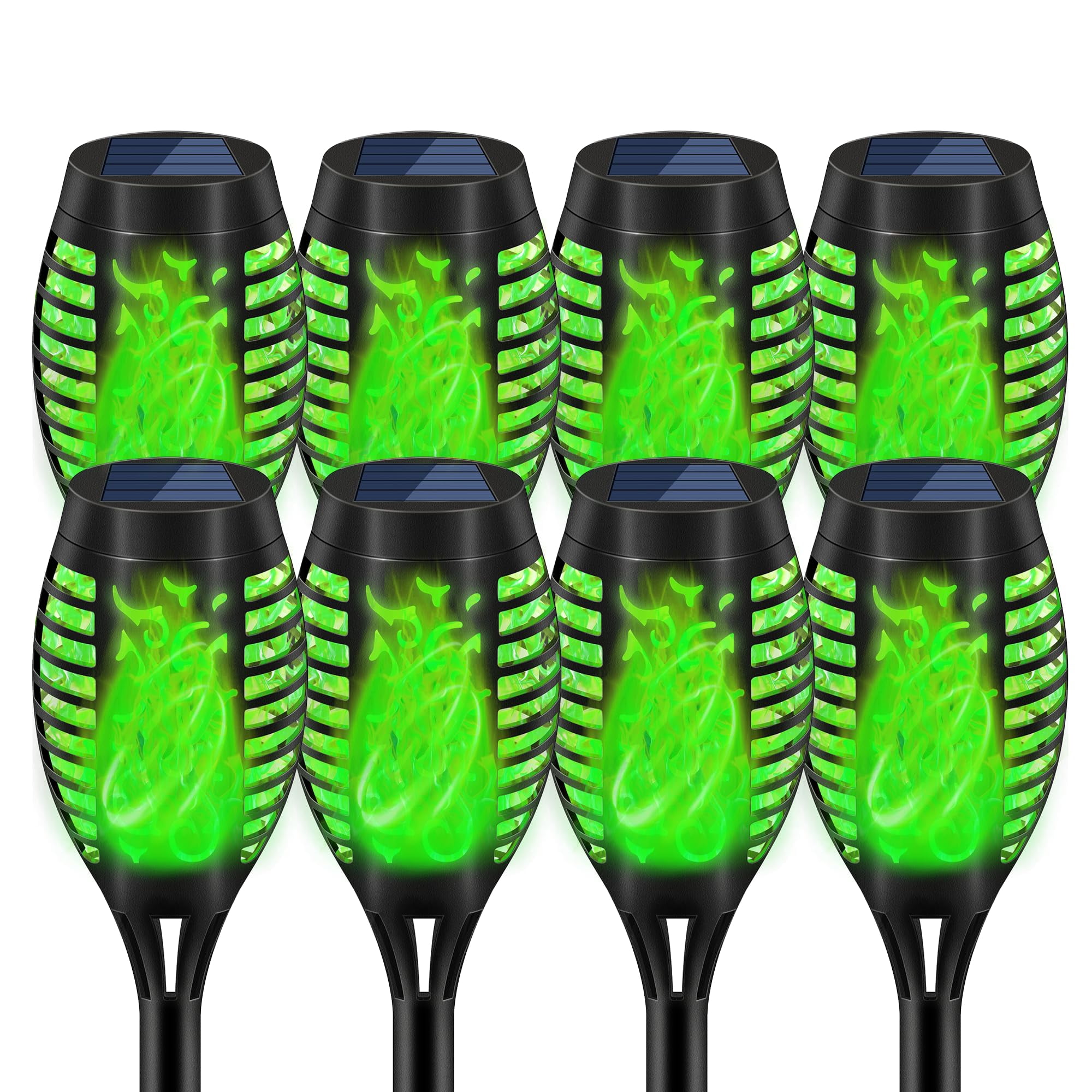 HAO Solar Torch Lights for Garden Decor, 12 Pack 12 LED Solar Lights ...