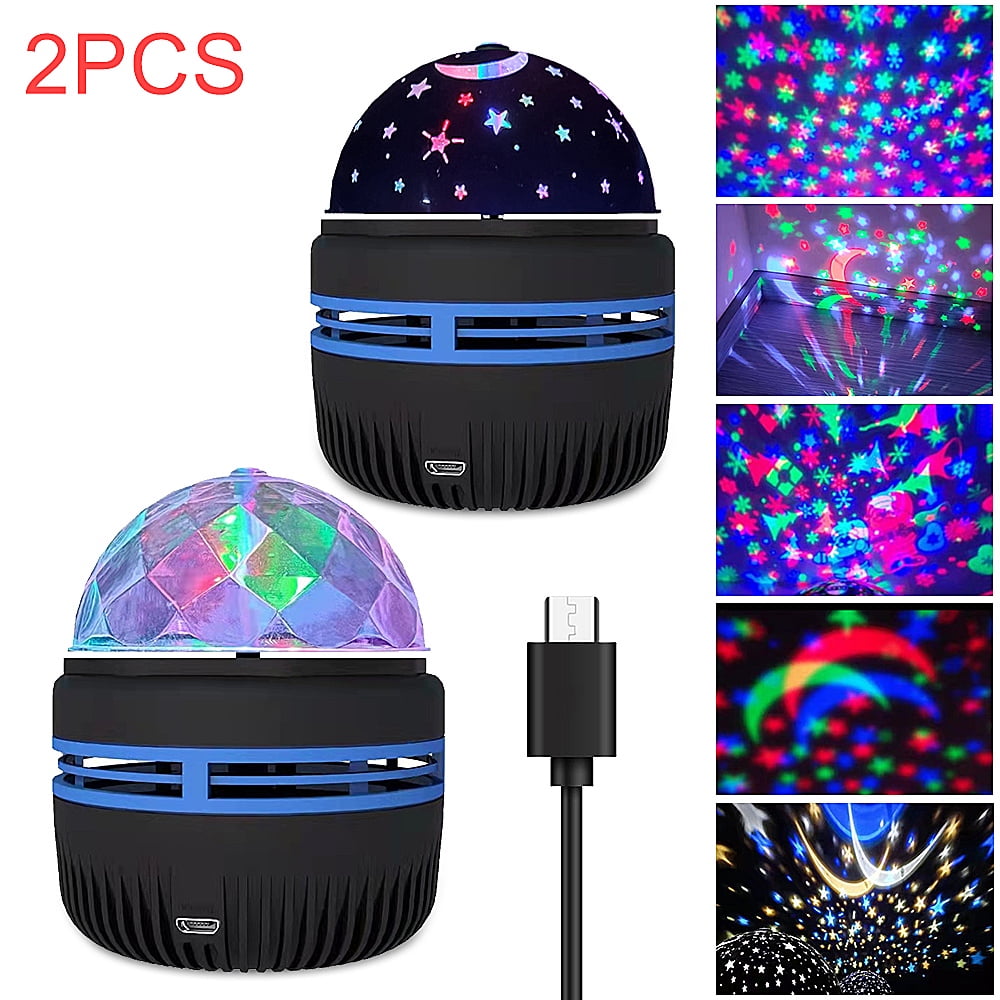 HAOAN 2-Pack Disco Ball Light LED Star Light Starry Night Sky Projector ...