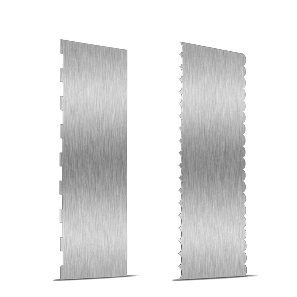 HAOAN 2 Pieces Large Clear Acrylic Cake Scraper Set Cakes Smoother ...