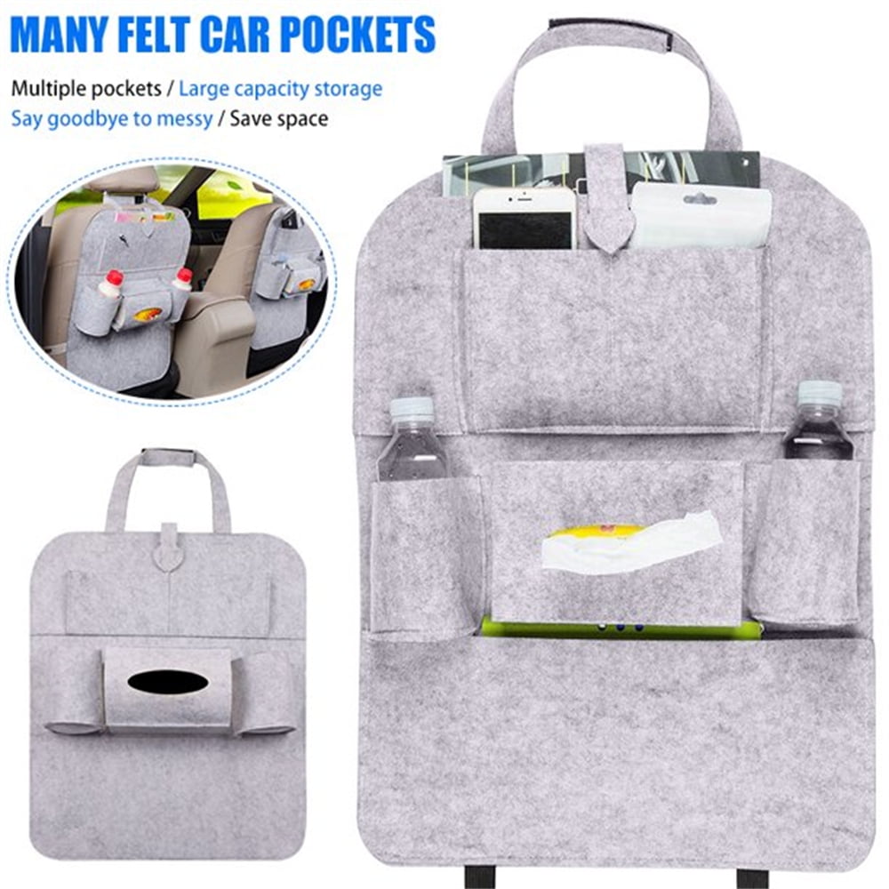 HAOAN Backseat Car Organizer - Kick Mats Back Seat Protector - Car Back ...