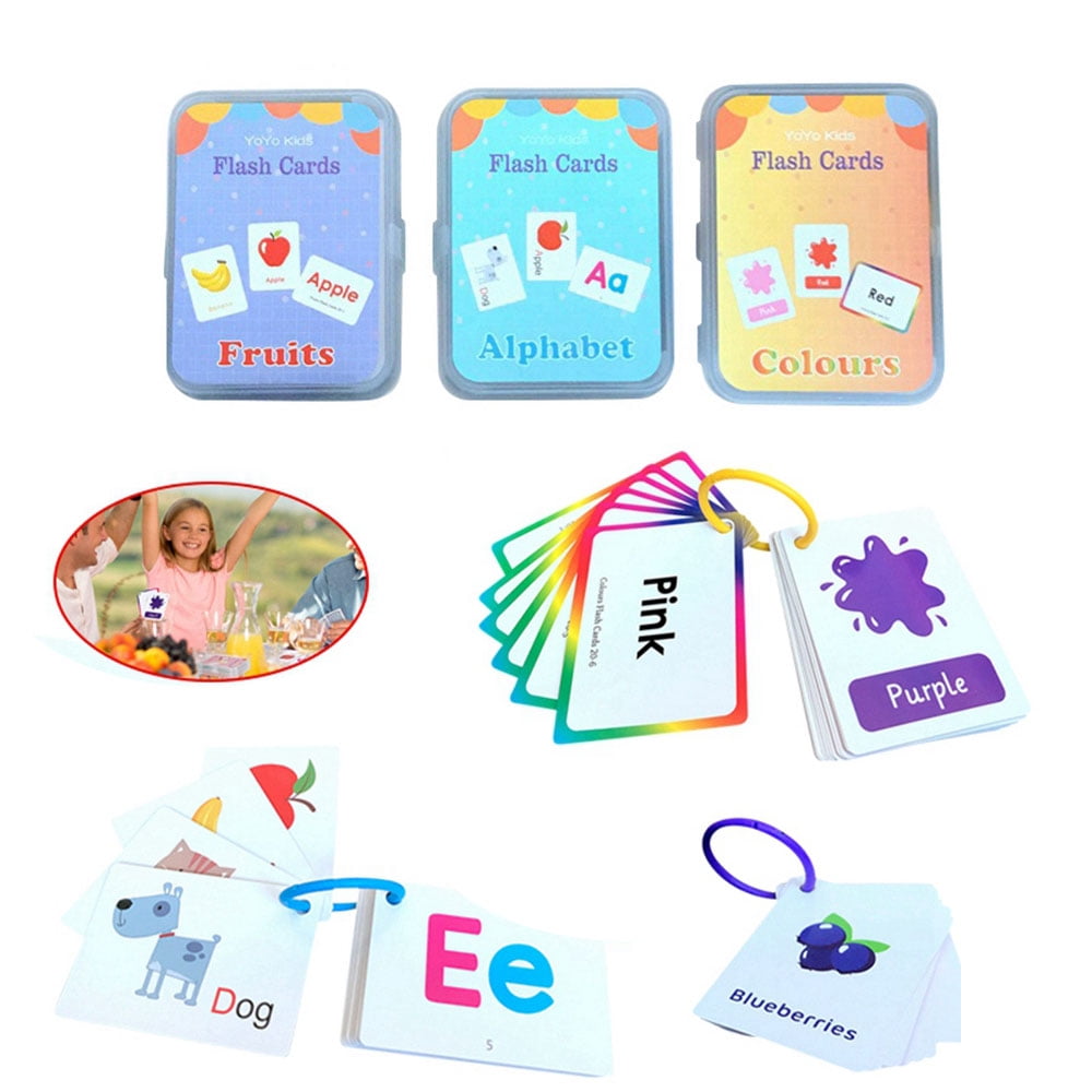 HAOAN Educational Flash Cards for Toddlers, Learn Letters Colors Shapes ...