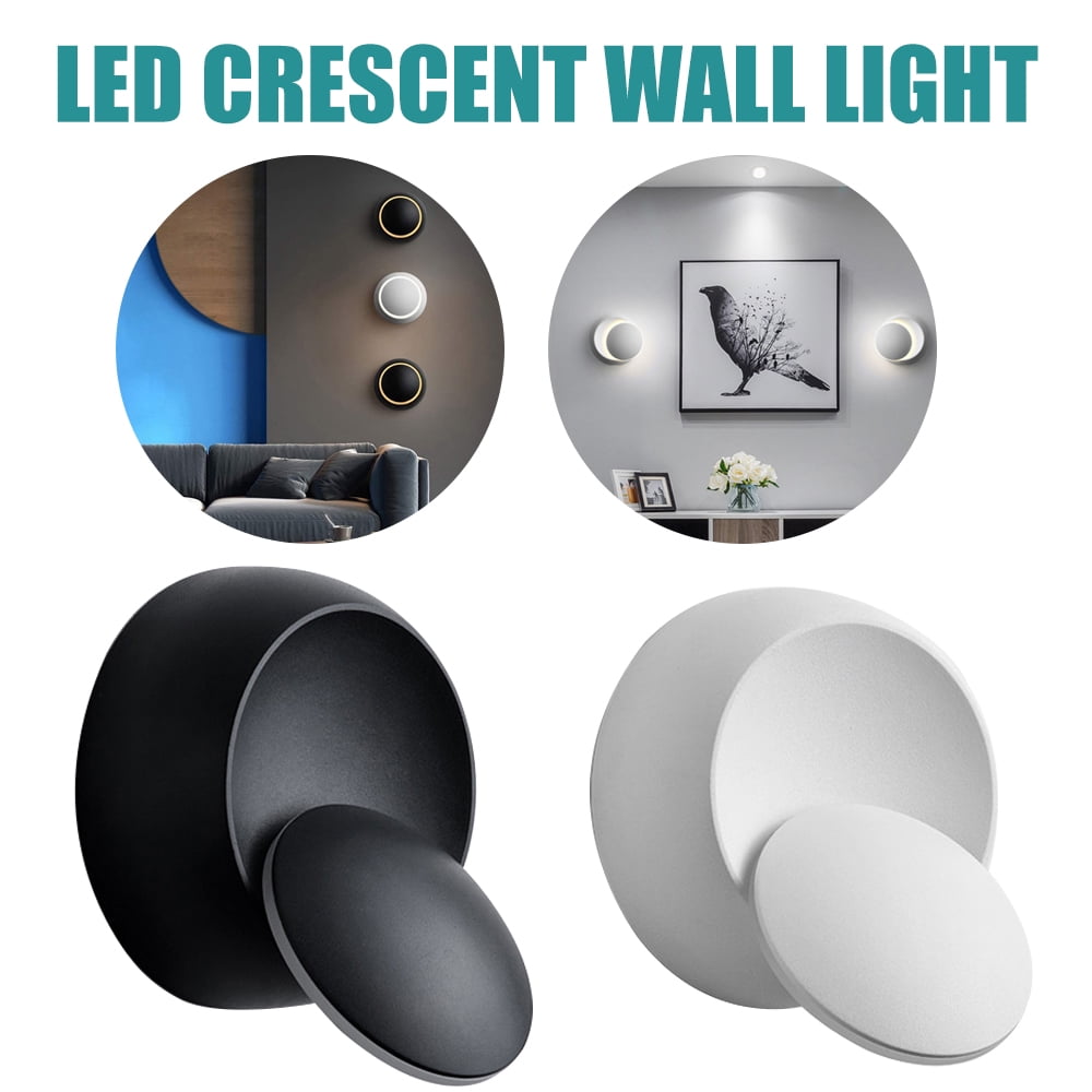 HAOAN Energy Saving Moon Lamp LED COB Bulb Crescent Creative Wall Lights Modern Bedside ...