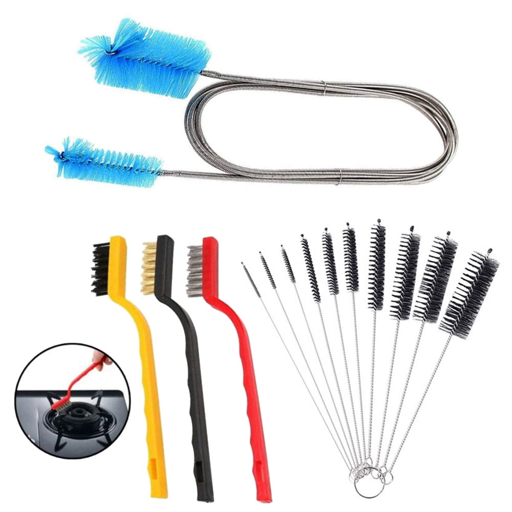 HAOAN Nylon Tube Brush Set, Bottle Cleaning Brush Set, 14 Pieces ...
