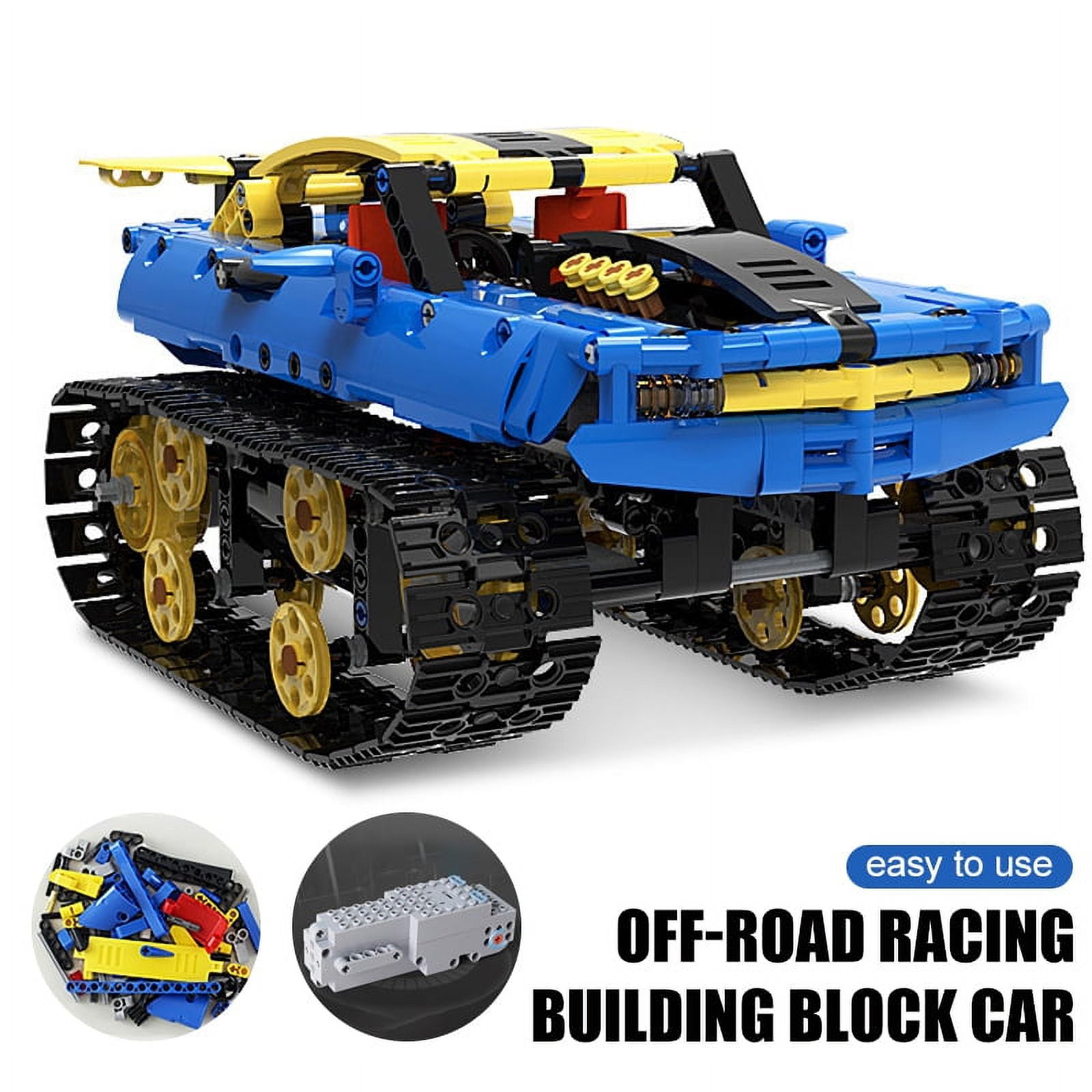 HAOAN Off-Road Building Set Remote Control Car, 572 PCS Building Blocks ...