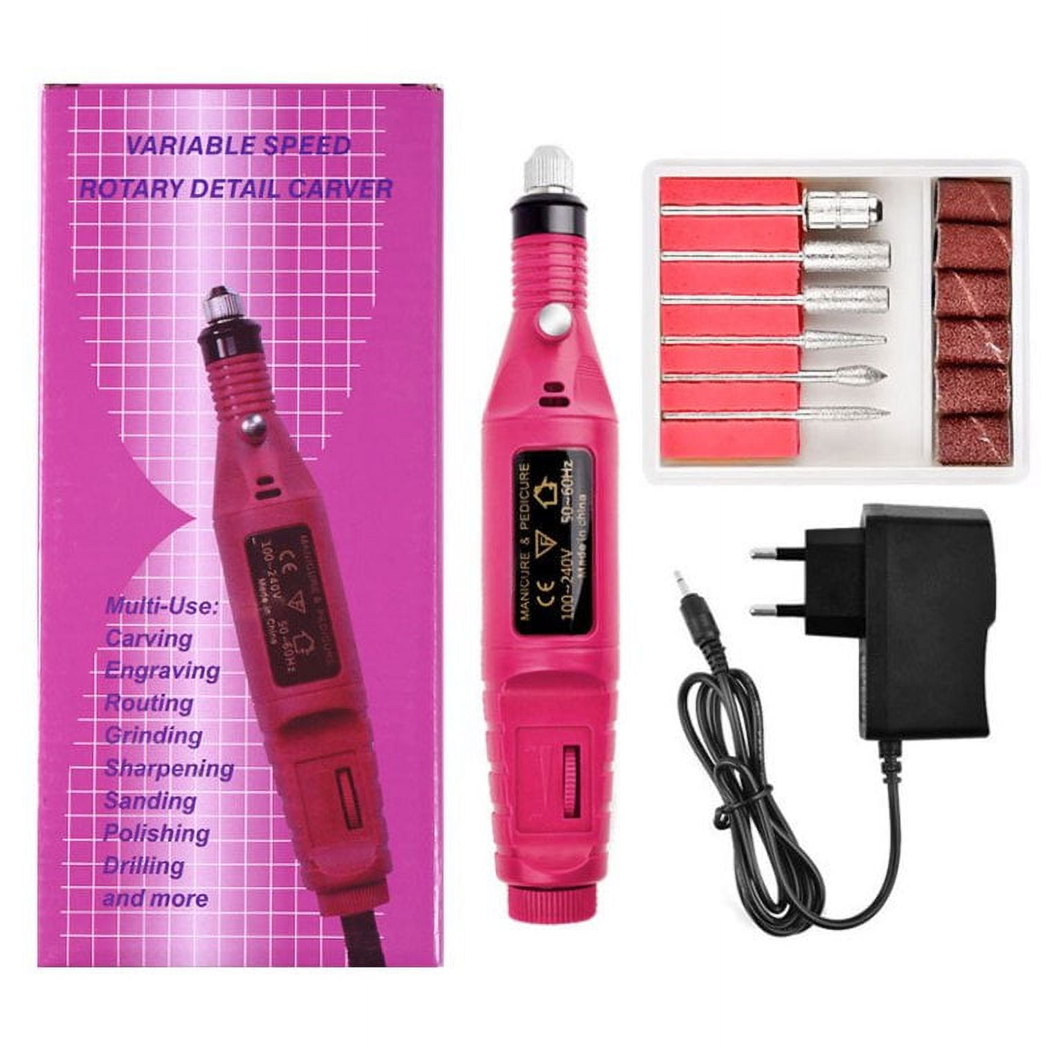 HAOAN Portable Electric Nail Drill Set for Manicure Pedicure Polish ...