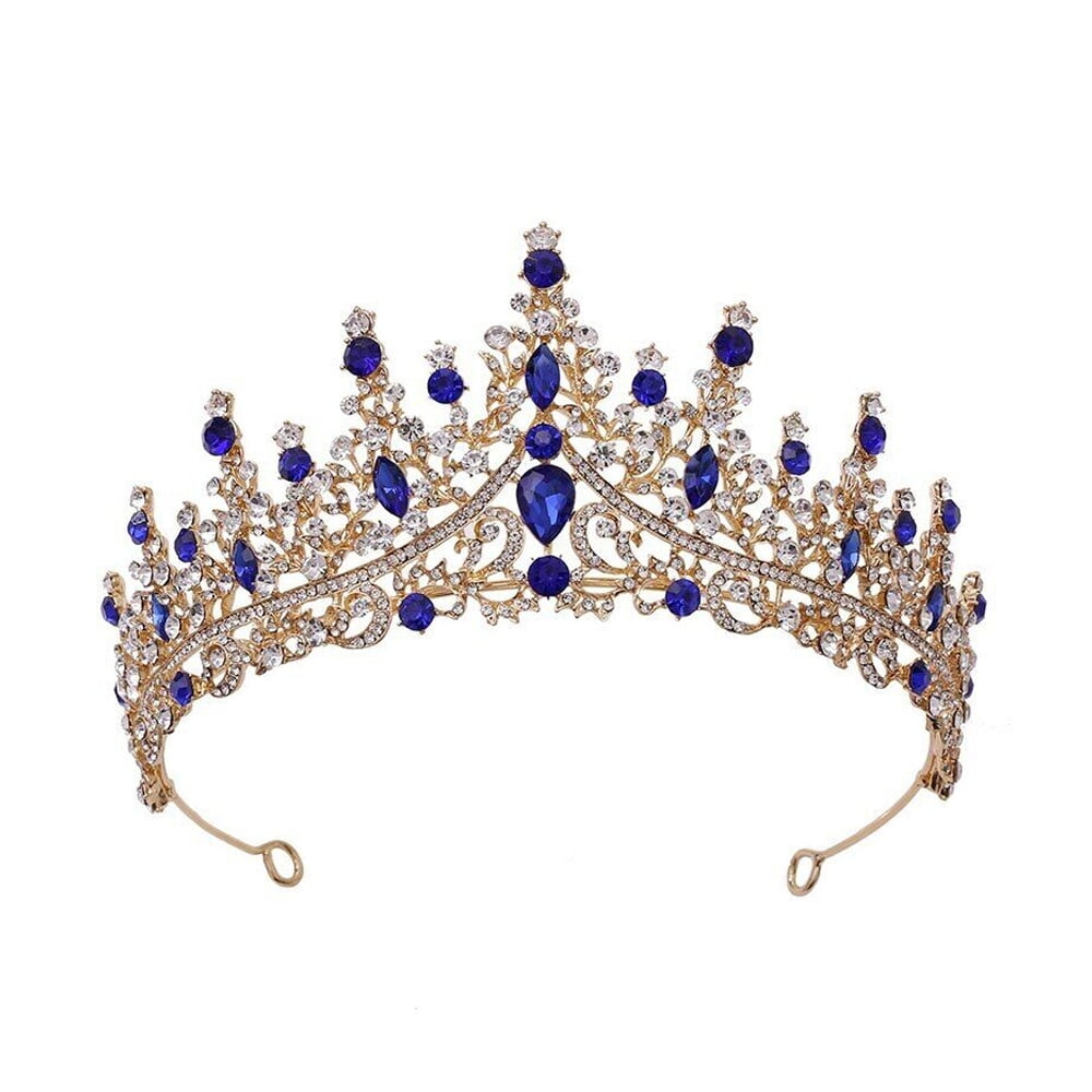 HAOAN Rose Gold Tiara and Crown for Women Crystal Queen Crowns Rhinestone Princess Tiaras for ...