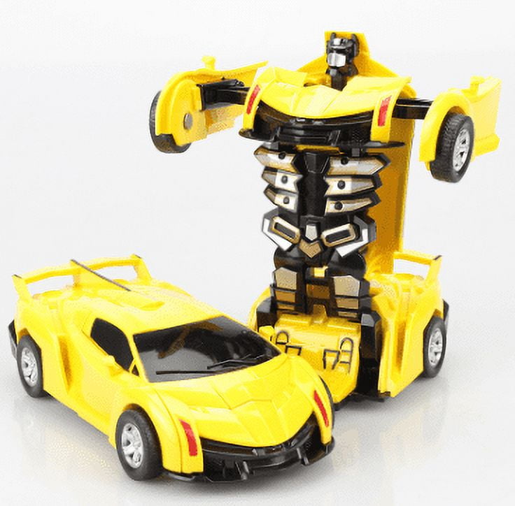 HAOAN Transforming Robot Car Toys 2 in 1 Button Deformation Vehicle ...