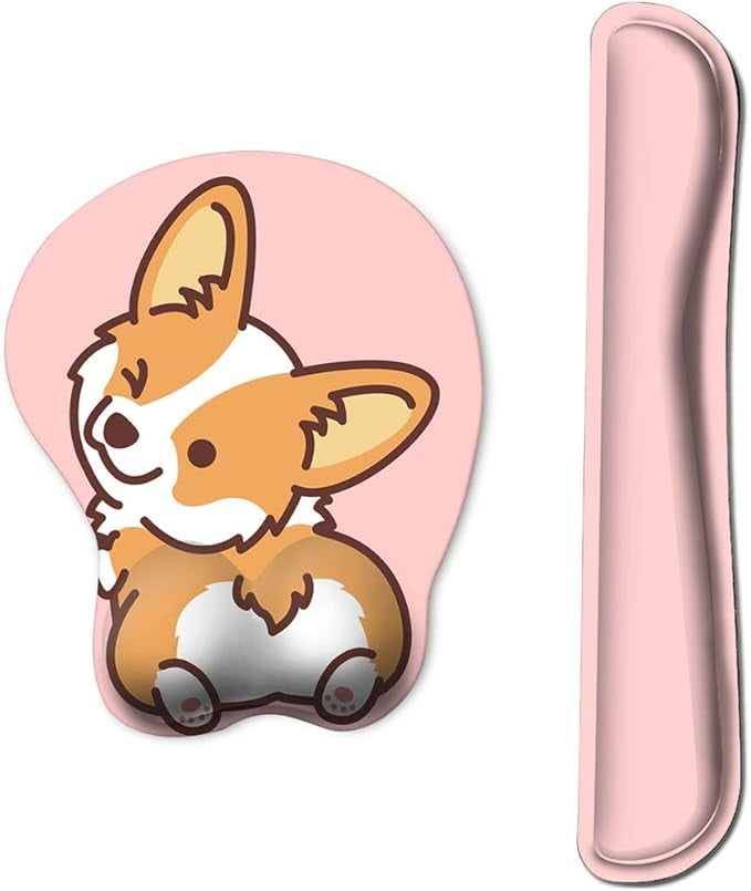 HAOCOO Keyboard Wrist Rest Pad and Gel Mouse Pad with Wrist Support Set ...