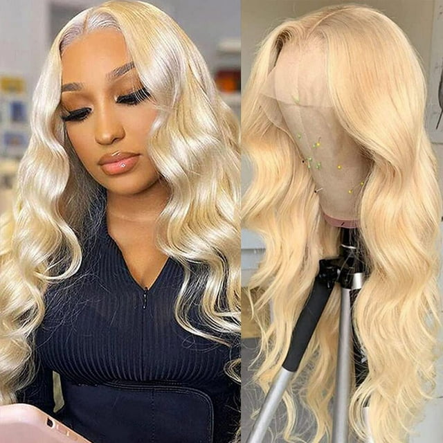 HAOFAN Hair 613 Body Wave Lace Front Wigs Human Hair Pre Plucked For ...