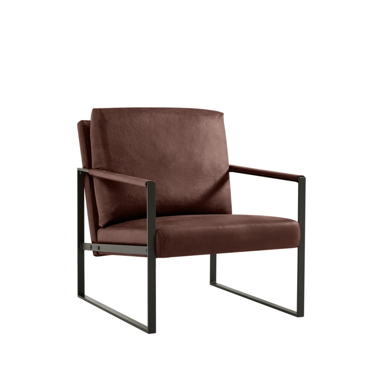 HAOJIE Office Or The Reception Area PVC Leather Accent Arm Chair with Extra Thick Padded ...