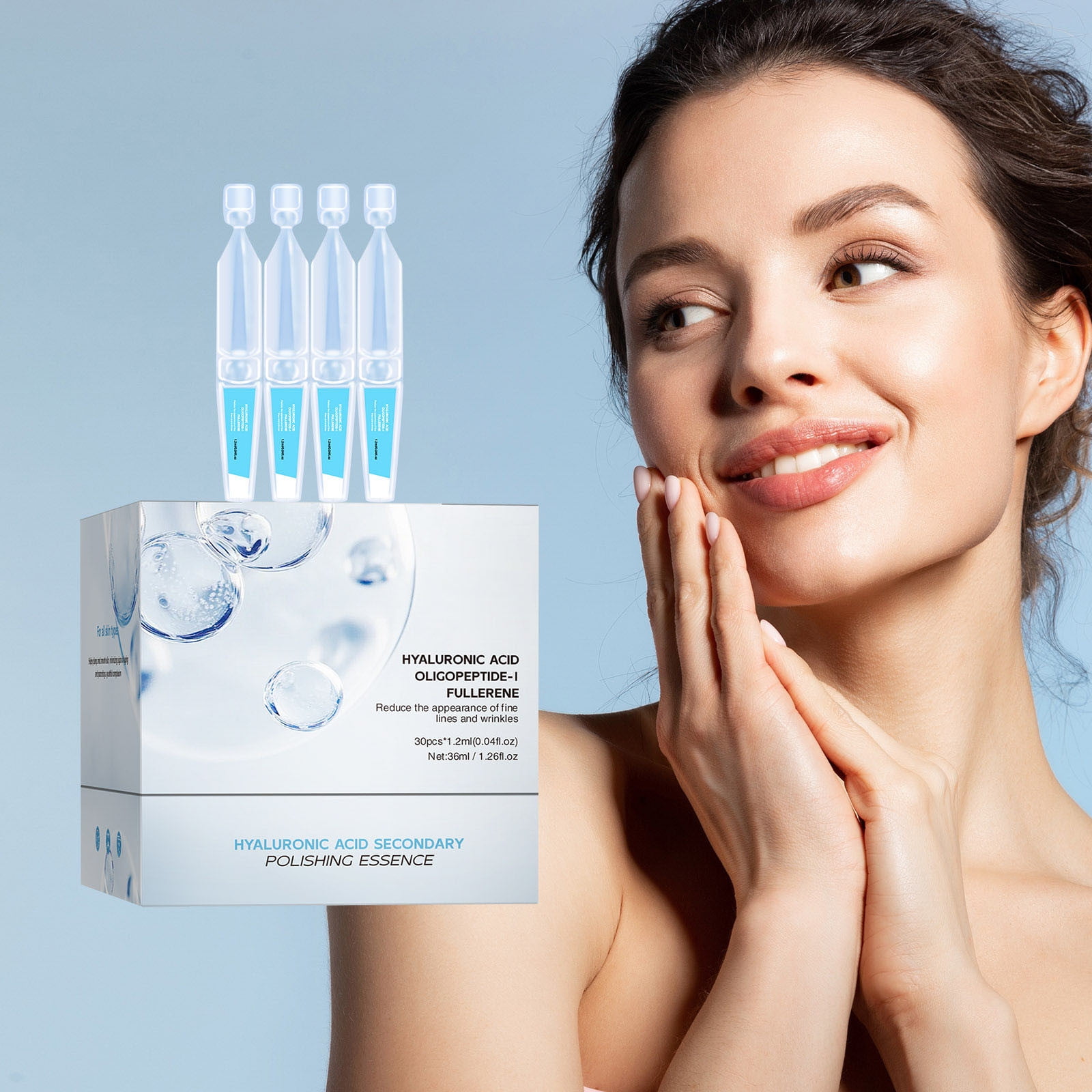 Haolaoyulu 3 Hydrating Vials Tubes Glass Skin Hydrating Hydrating Tubes 312ml30 Biafine