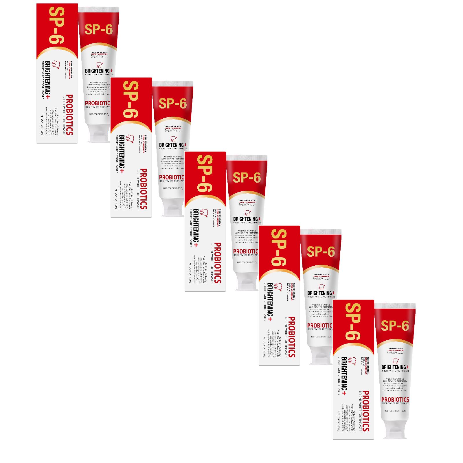 HAOLAOYULU Bright White Toothpaste Super Probiotic 6 Deep Cleaning Care ...