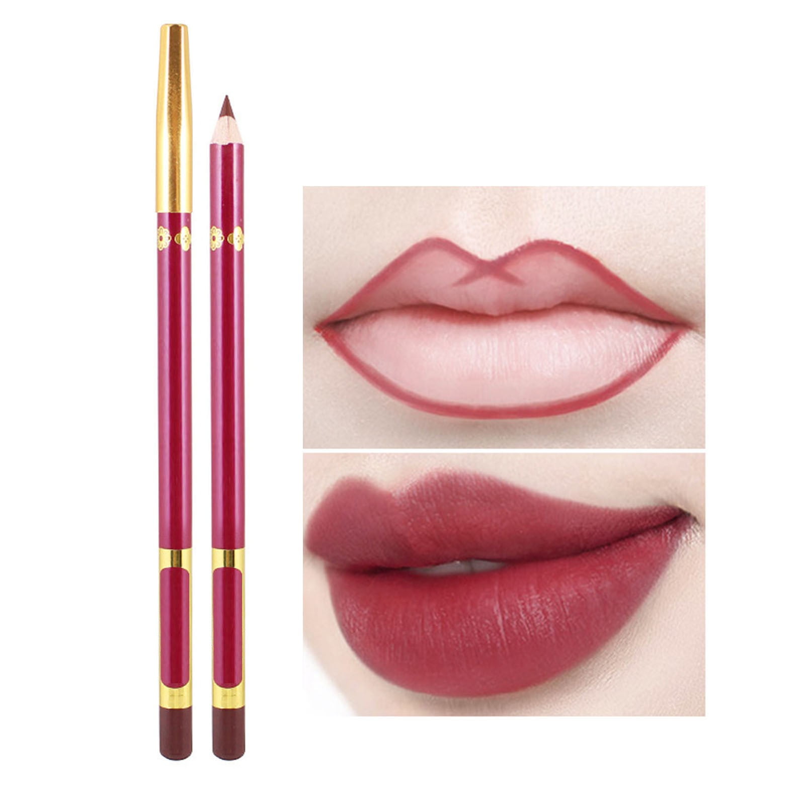 HAOLAOYULU Lipstick Pencil Lip Liner Makeup Non Stick Glue Easy To ... HAOLAOYULU Lipstick Pencil Lip Liner Makeup Non Stick Glue Easy To ...