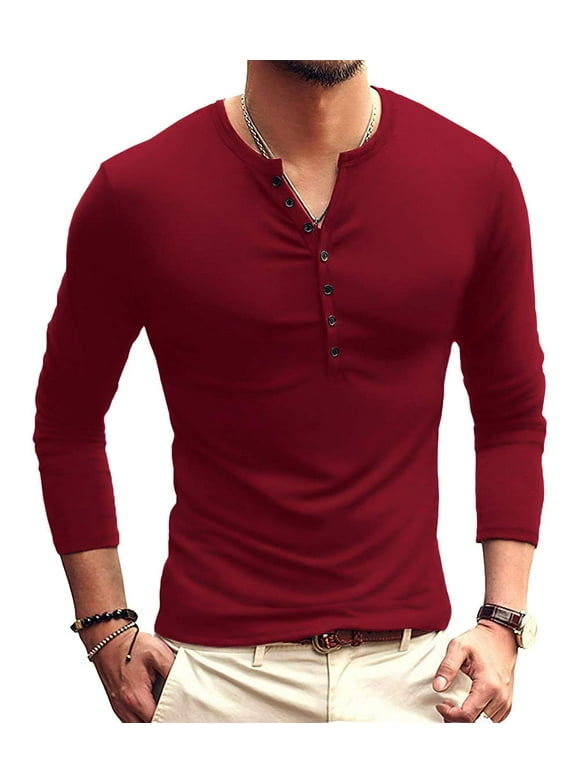 Men's Slim Fit Henleys