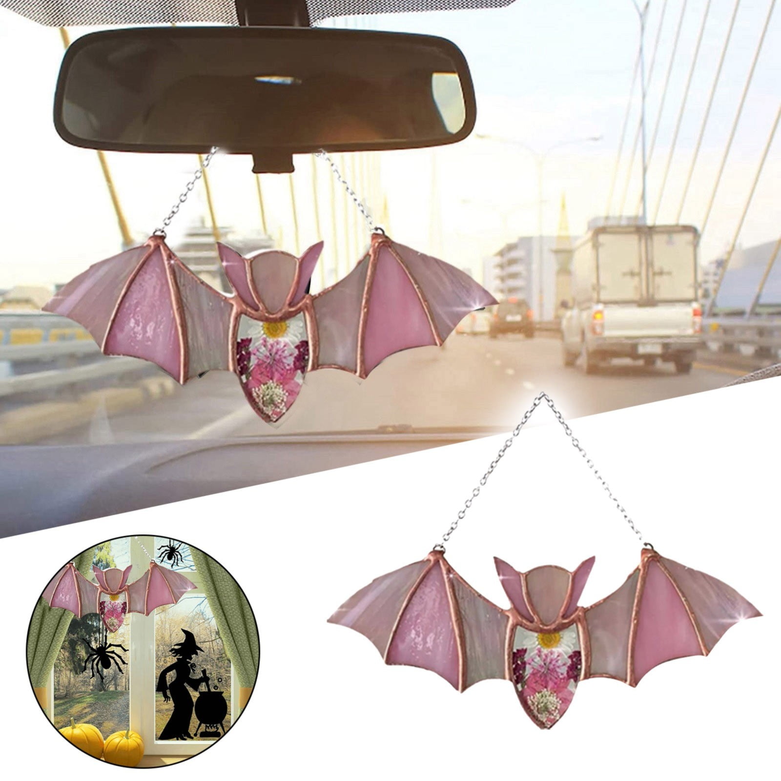 HAOMONZEN Warehouse Clearance Funny Accessories Halloween Bat Stained ...