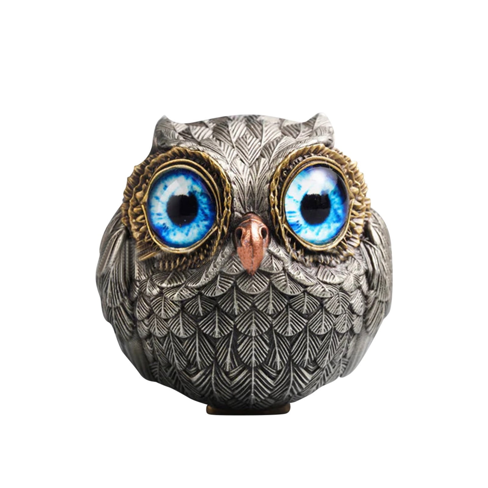 HAORAN Lucky Owl Guardian - Vintage Miniature Owl Wisdom Figurine for ...
