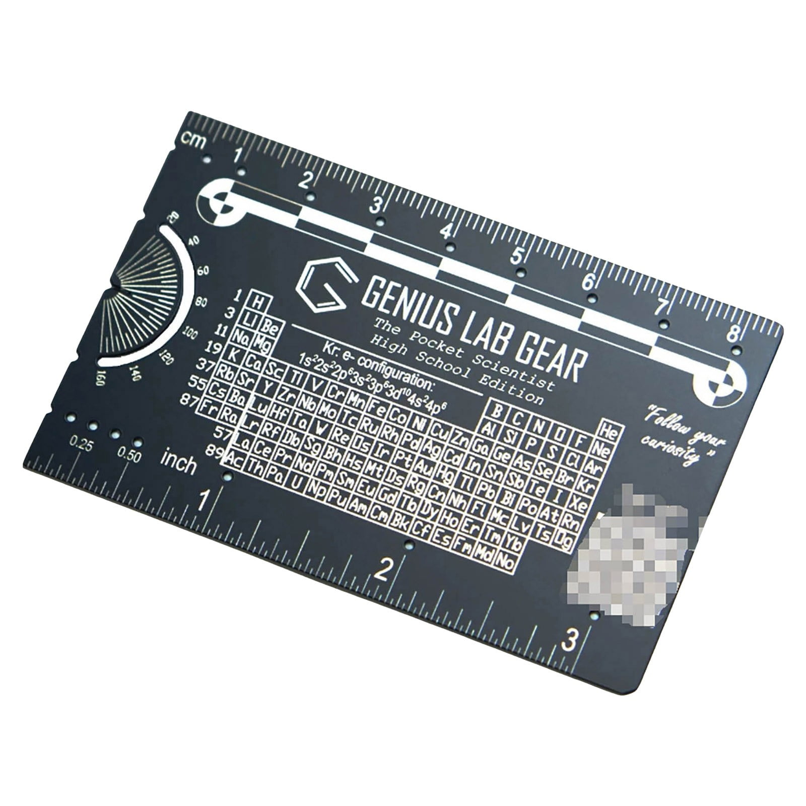 HAORAN The Pocket Engineer - Small Metal Engineering Ruler Protractor ...