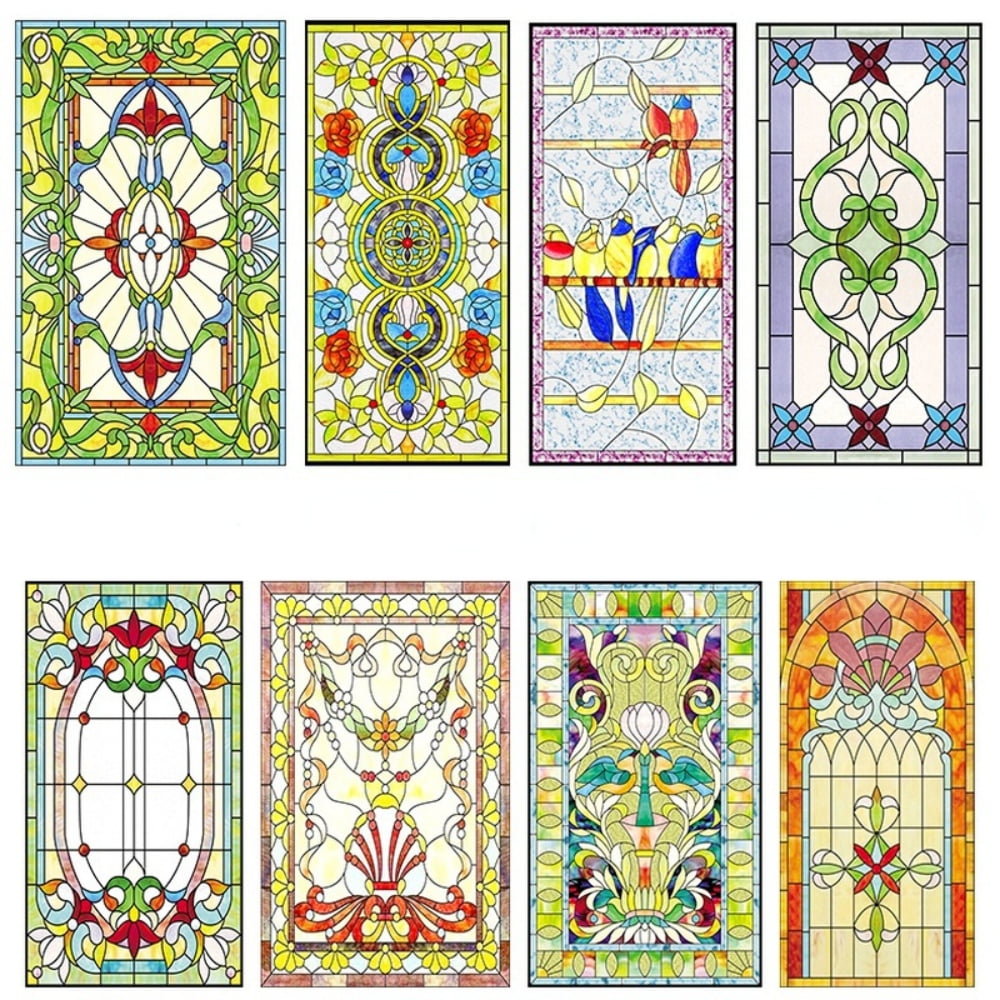 HAORUN European Frosted Static Bathroom Privacy Window Film Church ...