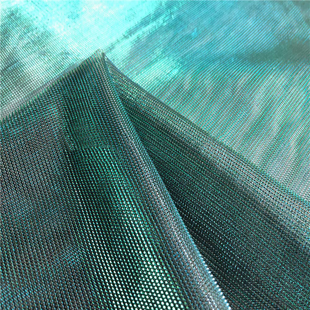 HAORUN Iridescent Shimmer Organza Mesh Fabric Gauze Metallic Flashing ...