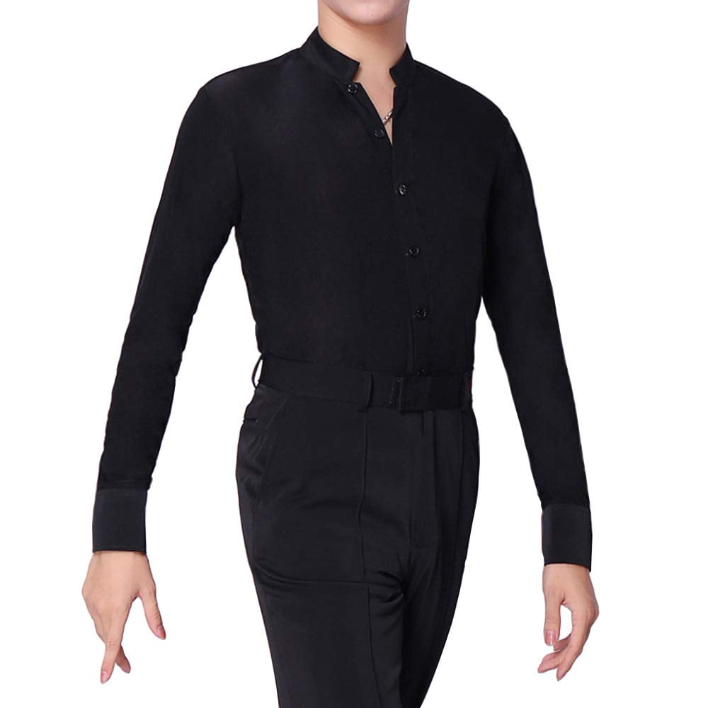 HAORUN Men's Elastane Anti-Wrinkle Slim Fit Modern Salsa Stretch ...