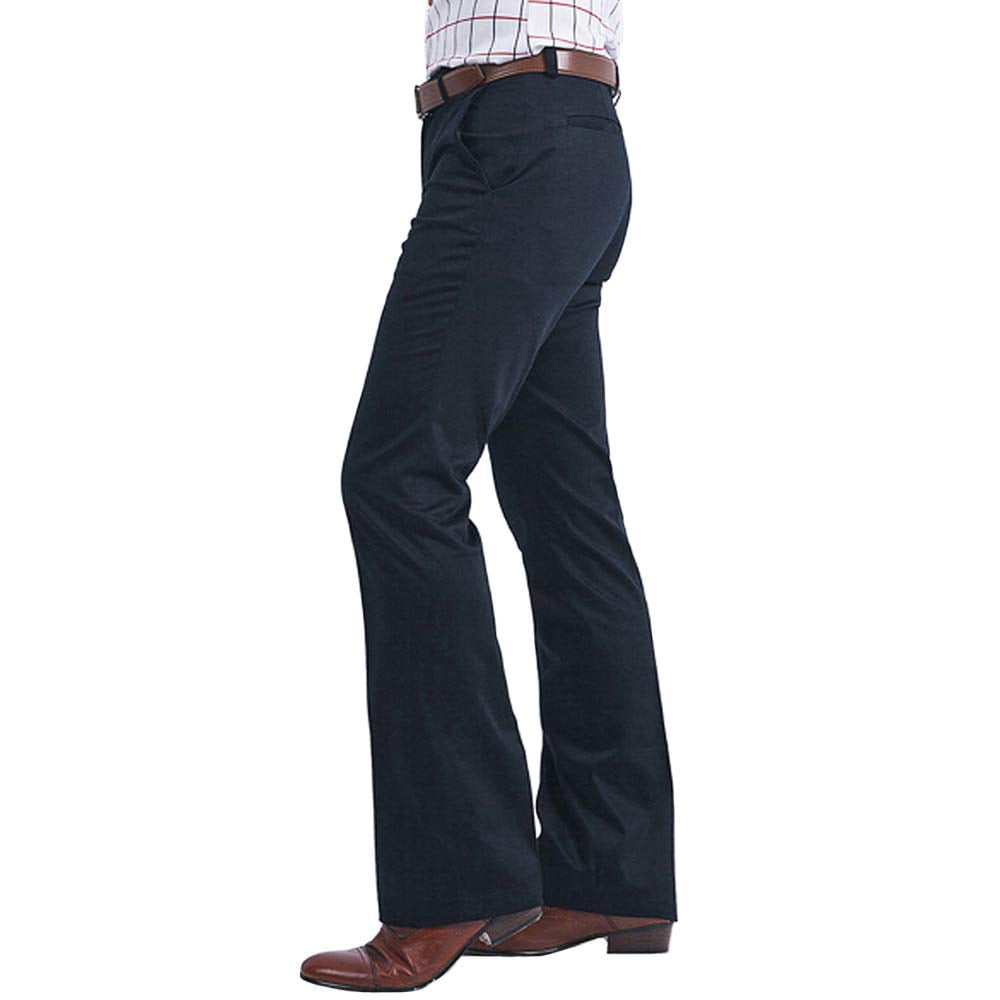 HAORUN Men Flared Formal Dress Slim Fit Pants 60s 70s Vintage Bell ...