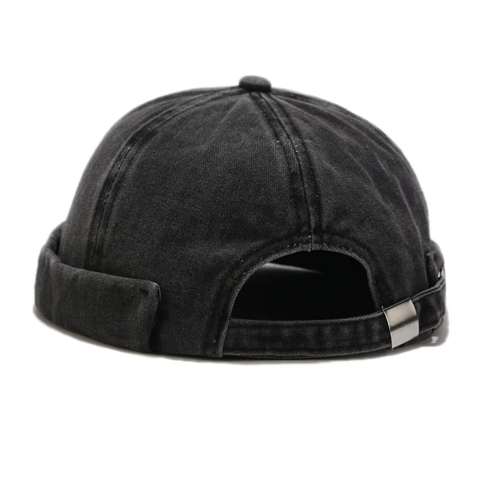 HAORUN Unisex Rolled Cuff Docker Cap Hats Brimless Beanie Sailor Cap ...