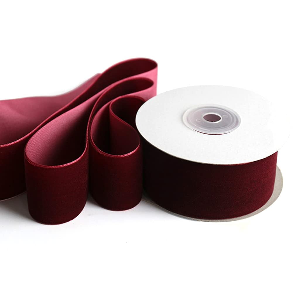 HAORUN Soft Velvet Ribbon Trim, Single Face Velour, Floral Craft ...