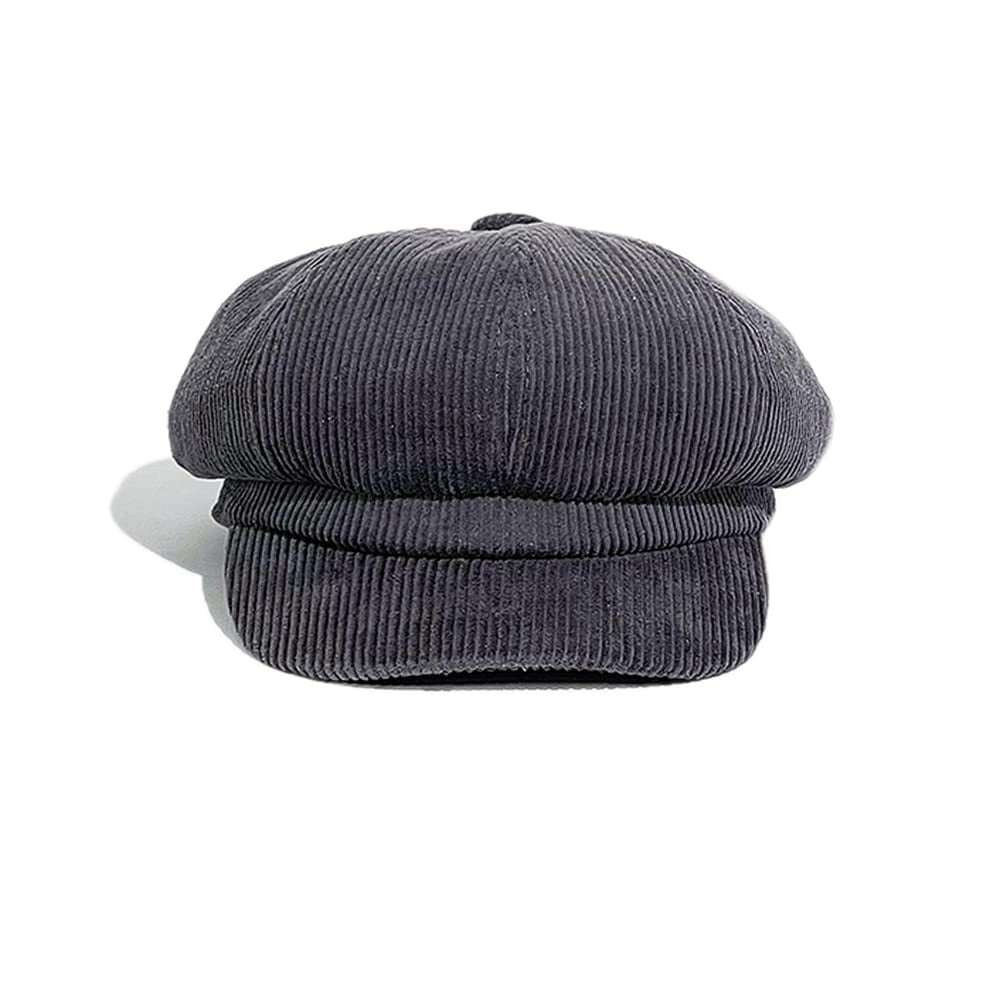 HAORUN Women Corduroy Newsboy Hat 8 Panels Beret Paperboy Gatsby Cabbie ...