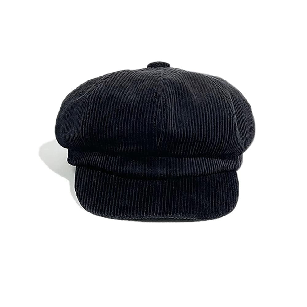 HAORUN Women Corduroy Newsboy Hat 8 Panels Beret Paperboy Gatsby Cabbie ...