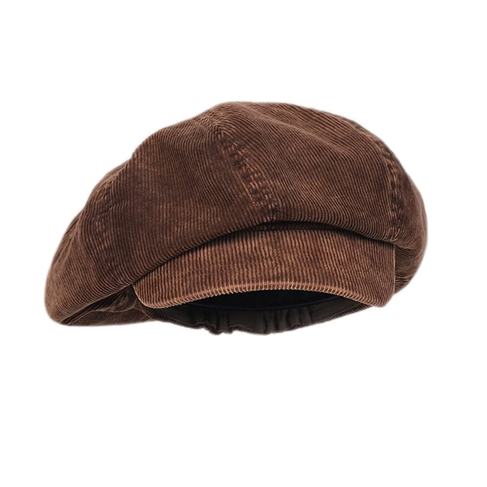 HAORUN Women Corduroy Newsboy Hats Vintage Paperboy Painter Cap ...