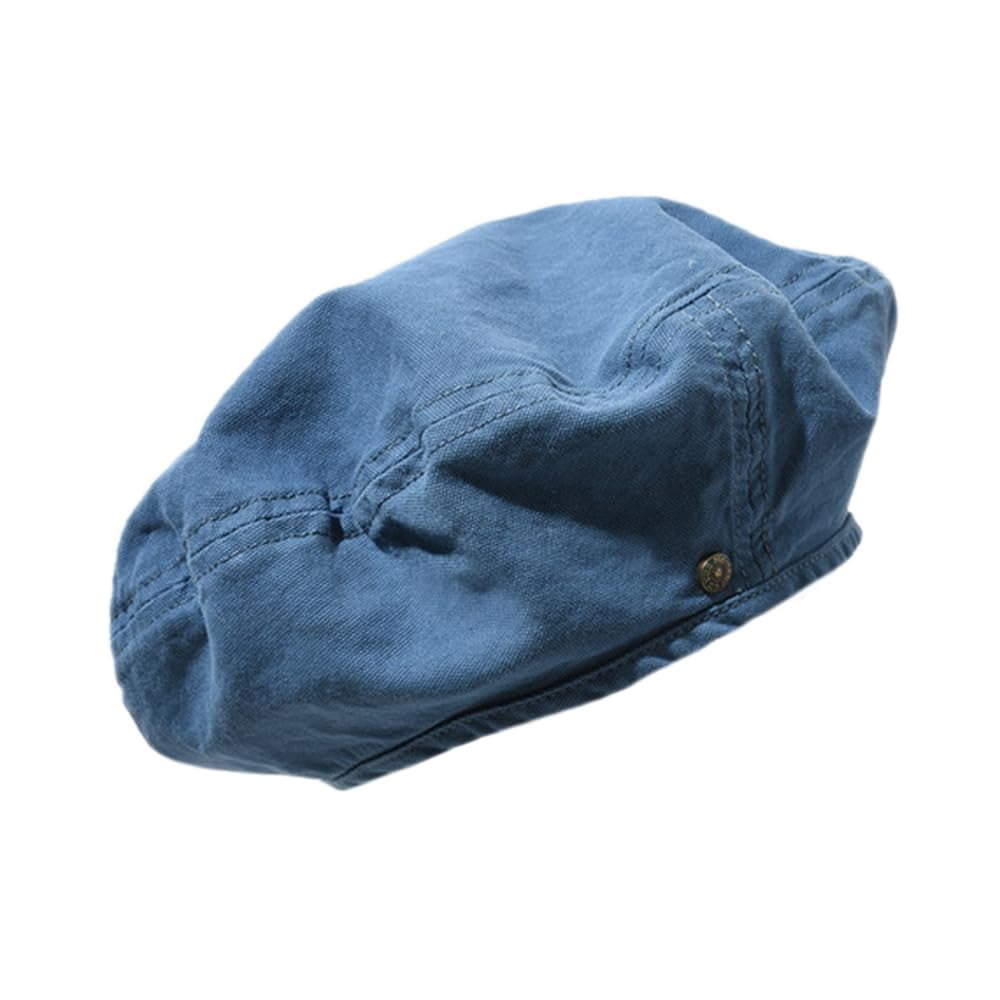 HAORUN Women Cotton Flat Beret Hats Oversized Large Washed Korea Style ...